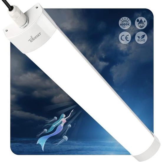 Tube Led 60Cm 18W 1800Lm Linkable Luminaire Atelier Lumière Du Jour ...