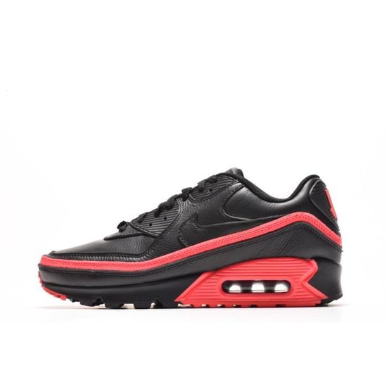 Baskets homme et femme NIKE Max 90 noires et rouges Noir rouge ...
