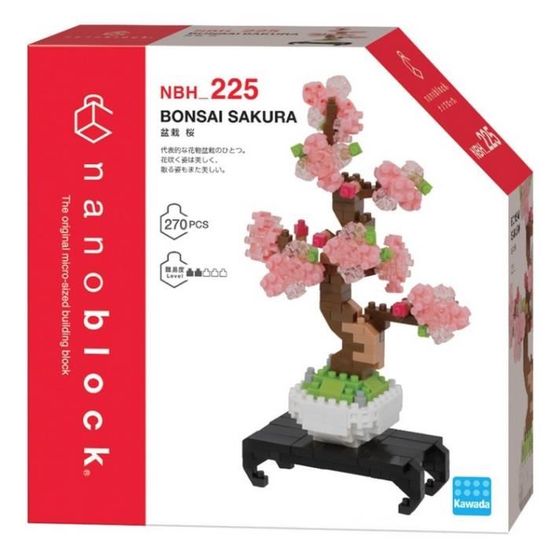 Nanoblock - NBH-225 - Nanoblock Bonsai Sakura 270 pcs - Cdiscount Jeux - Jouets