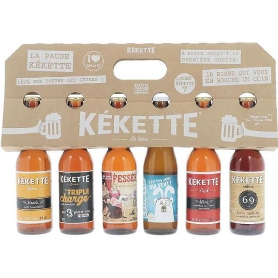 COFFRET BIERE - DEMI METRE KEKETTE 6*33CL - La cave Cdiscount