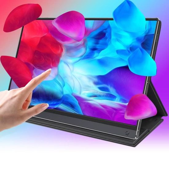 Ecran Portatif Batterie Tactil 5400mAH 15 Pouces 8Bit USB-C HDMI TYPE C ...