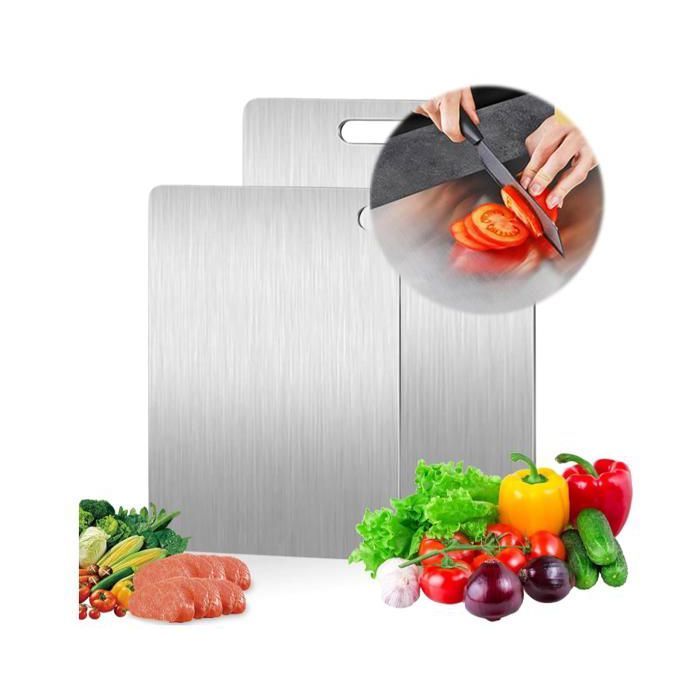 Titanium Cutting Board, 6 Pièces Planche à Découper en Titane, Planche ...