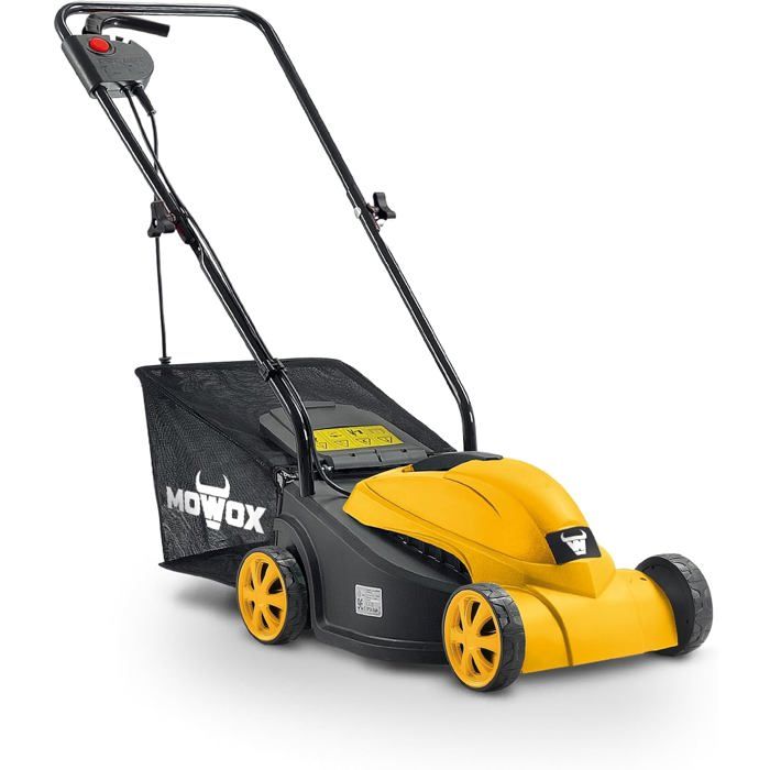 MOWOX POWER Electric Lawn Mower, Small, 1000 W, Cutting Width 32 cm ...