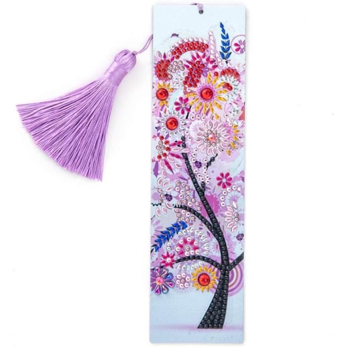 Domybest Marque-Page De Peinture Au Diamant Bricolage Diamond Painting Marque Page En Cuir ...