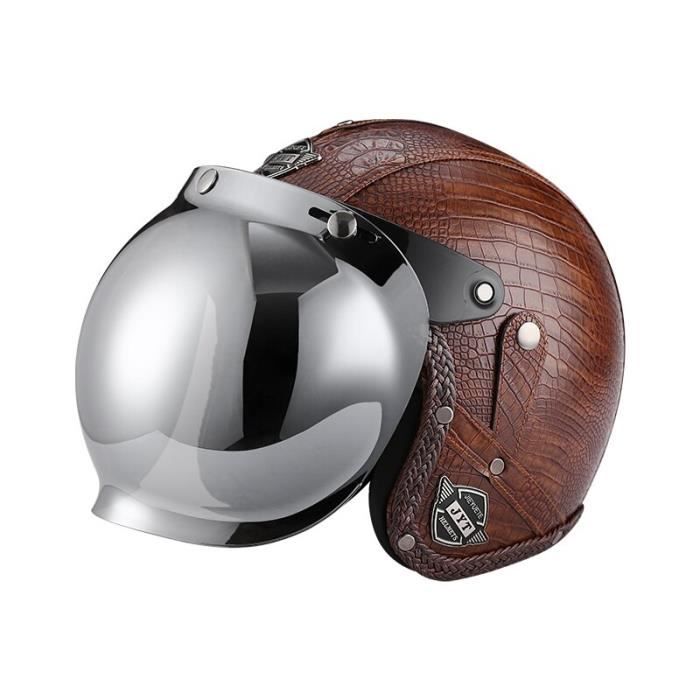 (xxl 11) Casque de moto vintage Cafe Racer Casco Street Riding Casque ...