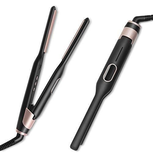 Losuda - Fer à Lisser Lisseur Boucleur Cheveux 2 en 1, Chauffe Rapide Température Réglable de ...
