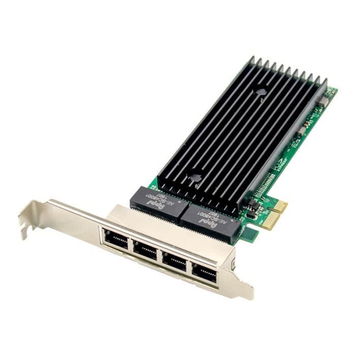 Carte réseau - Intel - 82576 - Gigabit Ethernet - 4 ports RJ45 - PCI-E ...