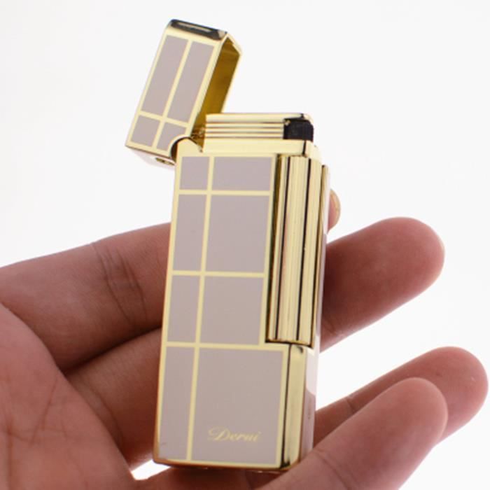 Allume cigare en métal Butane gaz PING son brillant sans gaz avec boîte ...