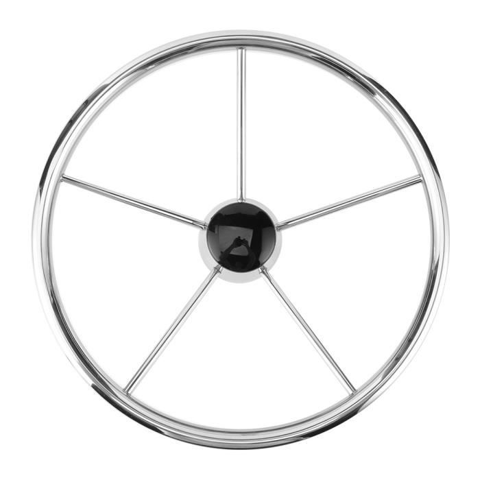 Volant de bateau - Dilwe - Boat steering wheel - Acier inoxydable poli ...