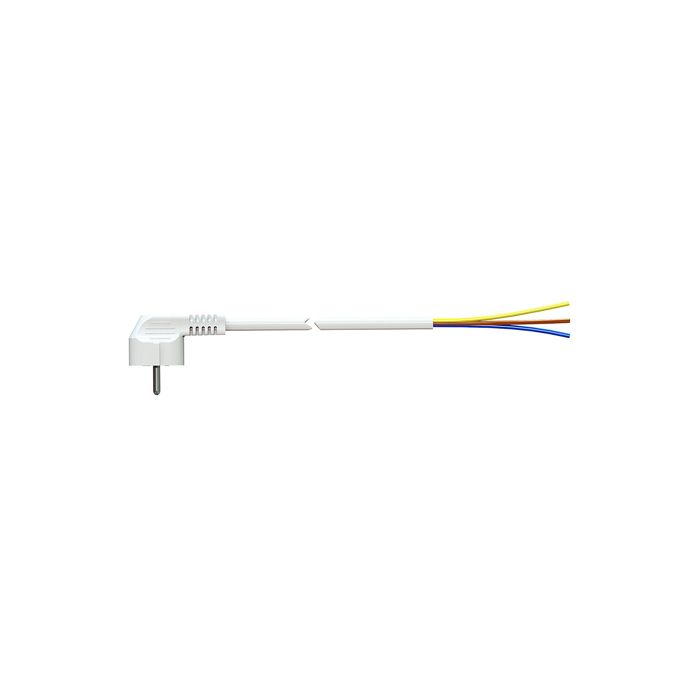 Cable Avec Fiche Schuko 5m 3x1.5mm 4.8mm 16a 250v T/tl Blanc. Solera ...