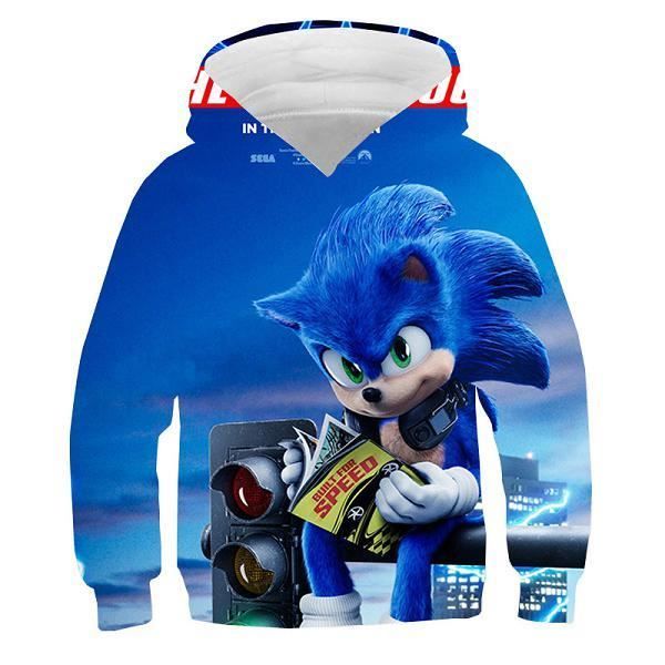 Sweat à capuche,Sonic le hérisson à capuche 3D Sonic sweat adultes ...