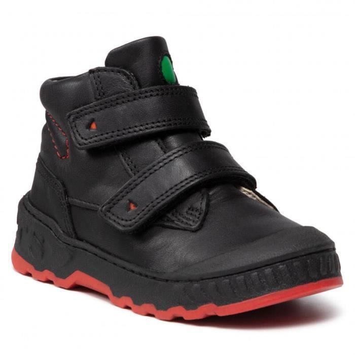 Baskets enfant Kickers kick jump - noir/rouge Noir/rouge - Cdiscount ...