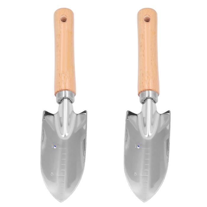 Pelle à sol de jardin en acier inoxydable avec échelle et trou de ...