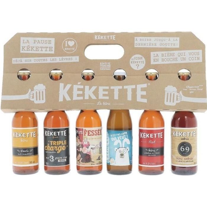 COFFRET BIERE - DEMI METRE KEKETTE 6*33CL - La cave Cdiscount