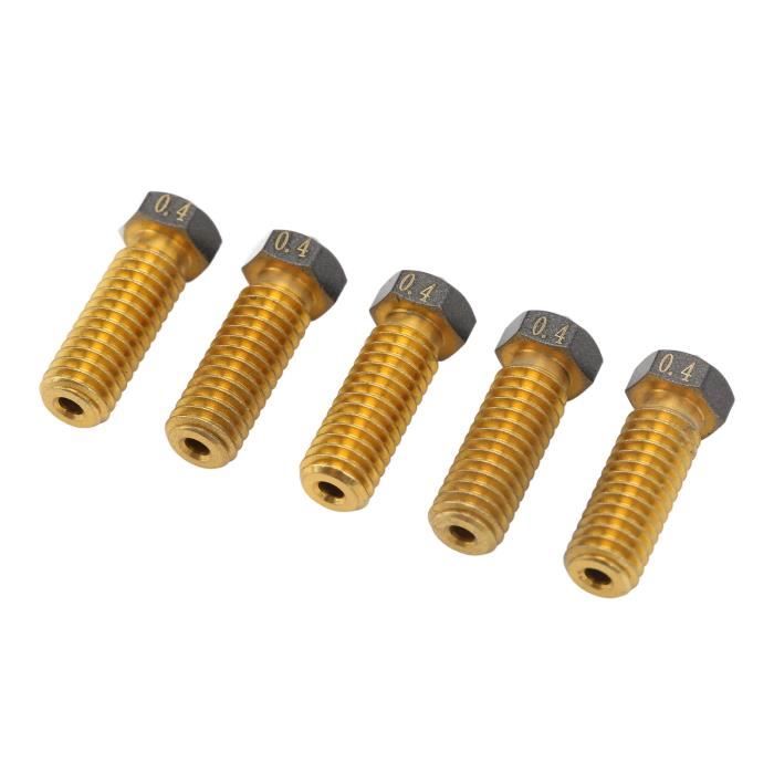 Buse Hotend - PWSHYMI - 0.4mm - Laiton avec revêtement PTFE ...