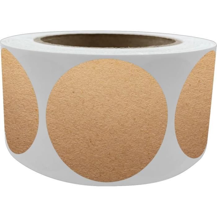 Rouleaux D’Étiquettes Autocollantes Rondes Environ 5Cm (50Mm) 1 Rouleau ...