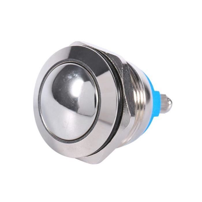 Interrupteur À Bouton Poussoir 12 V,19Mm Interrupteur Momentané De ...