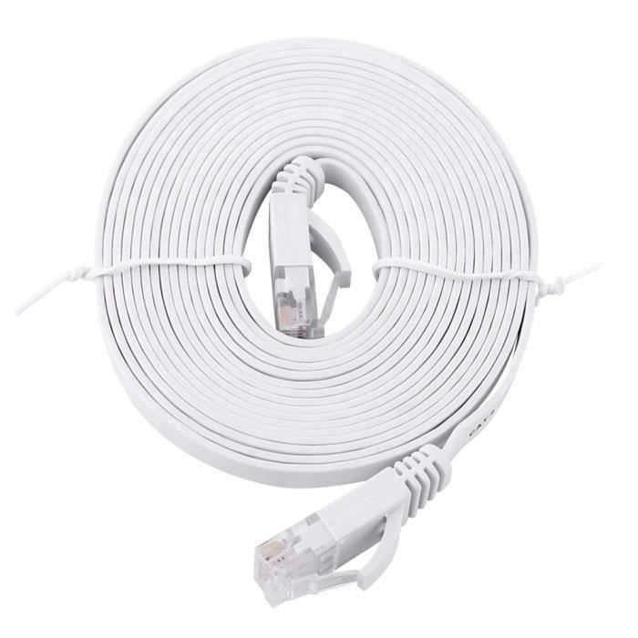 Kindly-Tbest Câble LAN plat Câble plat LAN de réseau Ethernet RJ45 CAT6 ...