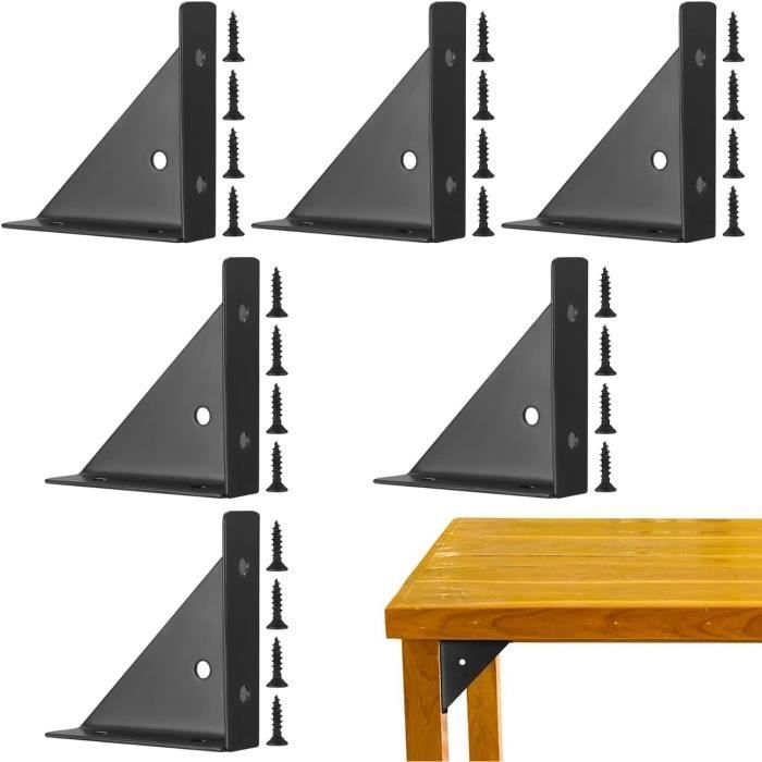 10 Pièces Equerre Etagere Murale, Supports à Tablettes Flottantes en ...