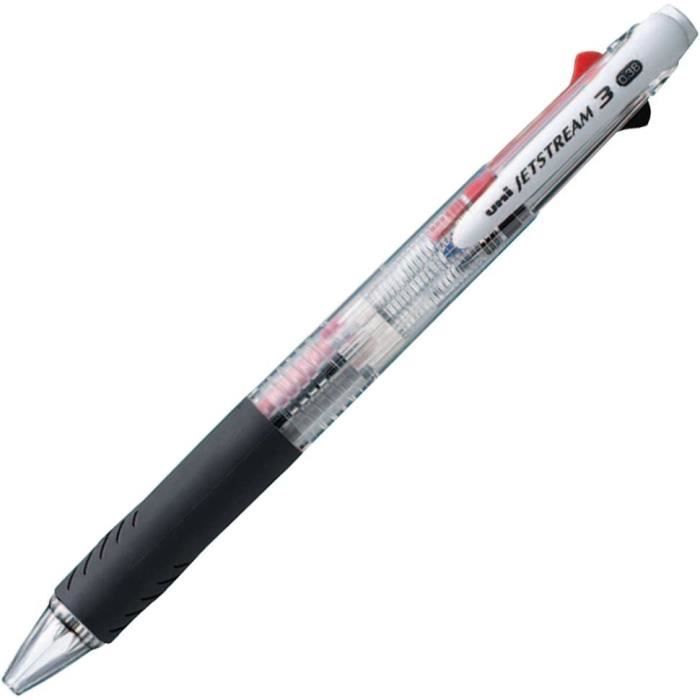 Uni Stylo à bille Jetstream 3 Couleur Noir transparent308 - Cdiscount Beaux-Arts et Loisirs créatifs