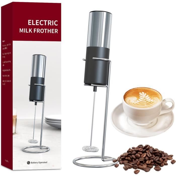 Mousseur De Lait Avec Support, Mousseur De Lait Électrique Portable ...