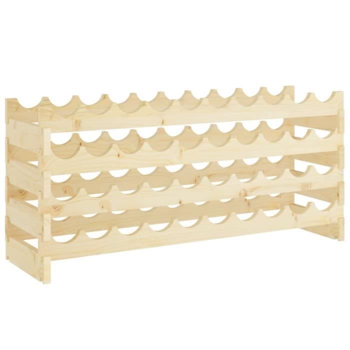 RHO - Casiers à bouteilles - Casier à vin 101x29x46 cm Bois de pin massif - YOS7734920260079 ...