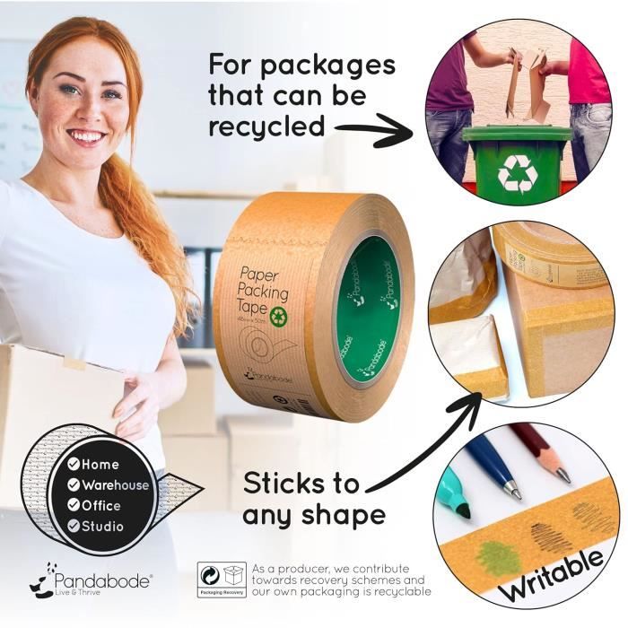 Scotch Kraft Ruban Adhésif | 48Mm X 50M | Papier Marron Durable Et ...