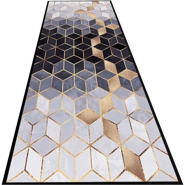 Tapis De Salon Gris Anti Taches Lavable Antiderapant Moderne Motifs ...