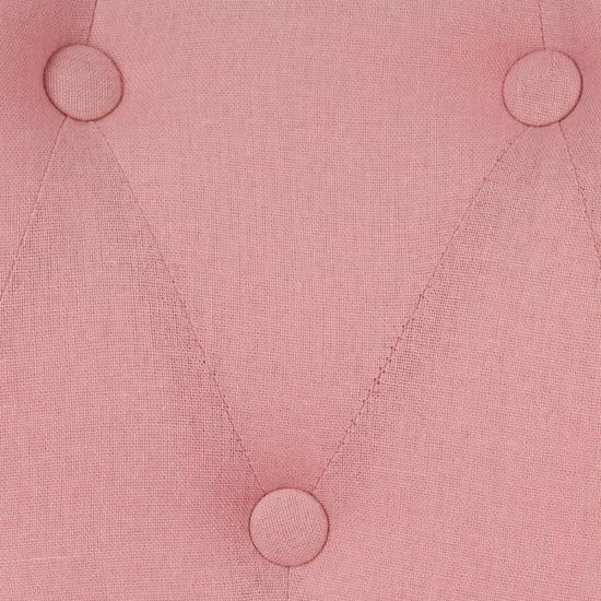 Fauteuil crapaud Calixte - H. 63 cm - Lin - Rose - Cdiscount Maison