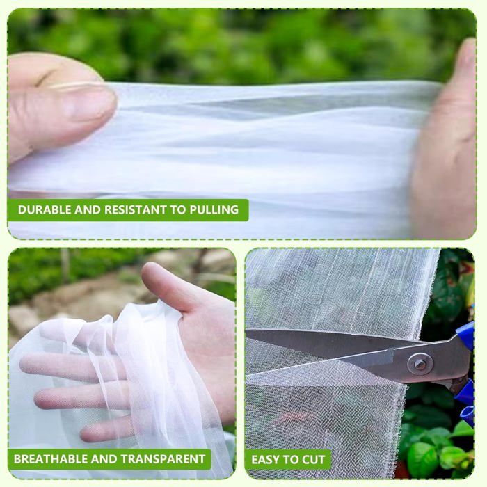 Filet de jardin, filet anti-insectes pour potager, filet anti-insectes ...