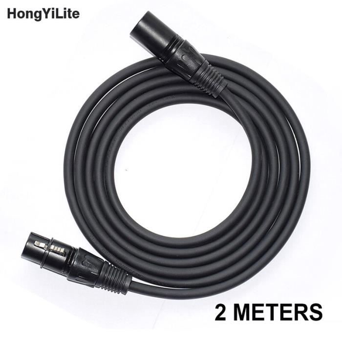 Iron Cables 2m - 3-Pin Connection - Câble de connexion de Signal DMX à ...