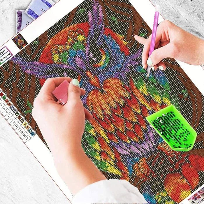 DIY Diamant Peinture Colle Argile 100 Pcs 2x2cm 5D, Accessoires et ...