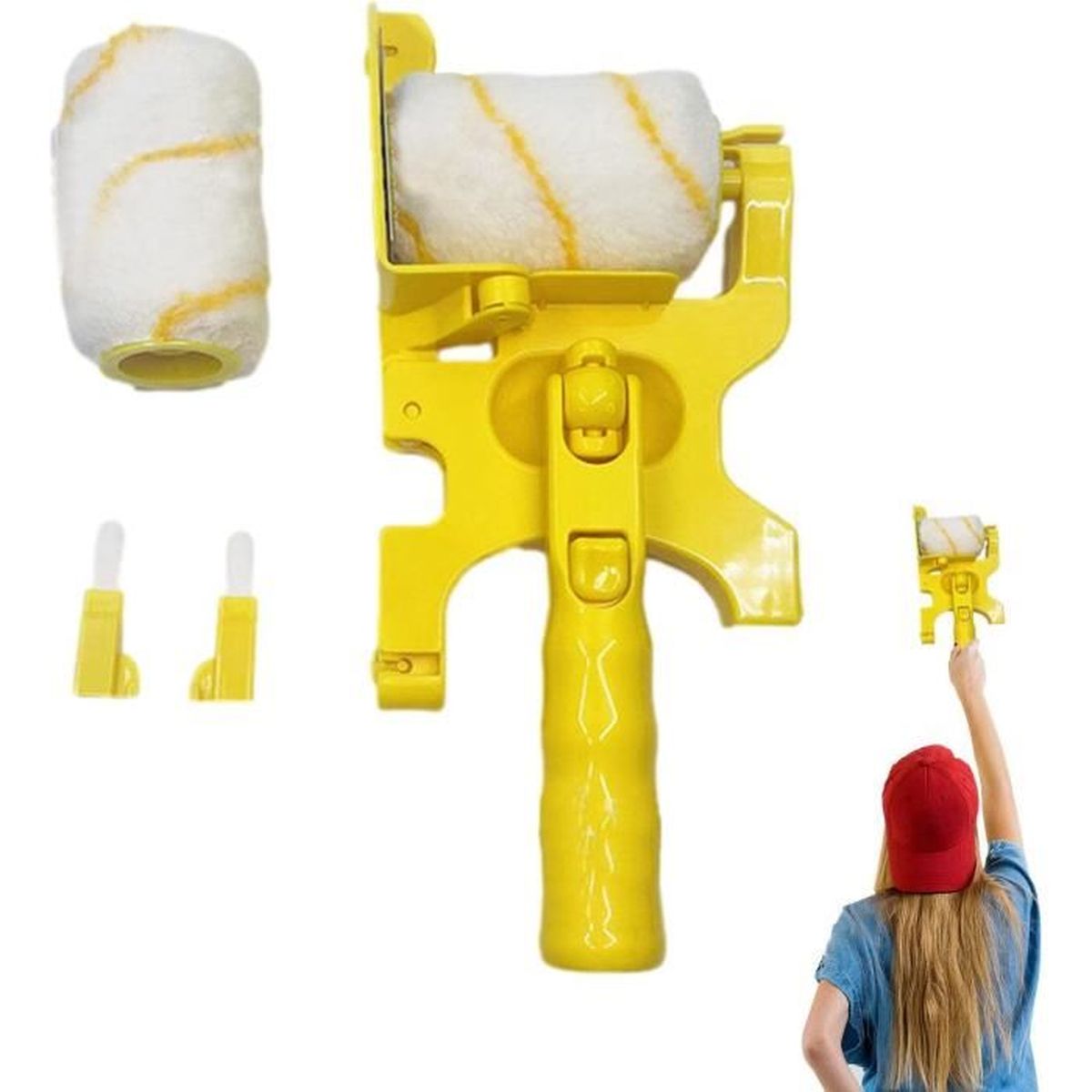 Rouleau De Peinture, Rouleau De Bordure De Peinture, Kit De Pinceaux ...