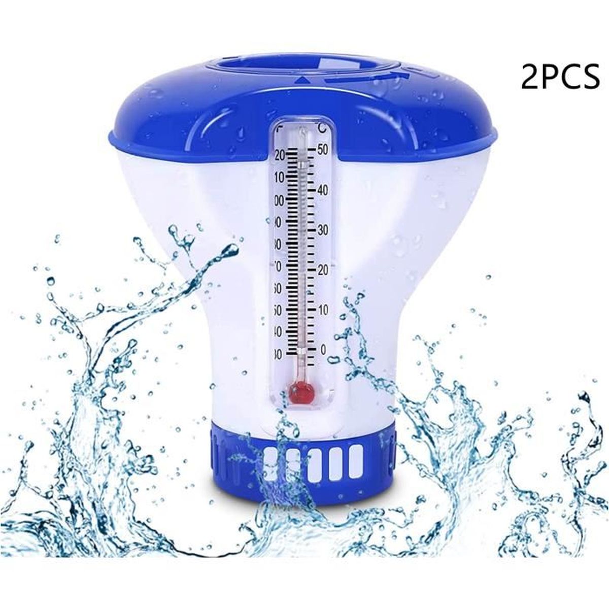 2Pcs Diffuseur Flottant Piscine,Diffuseur de Chlore Flottant avec ...