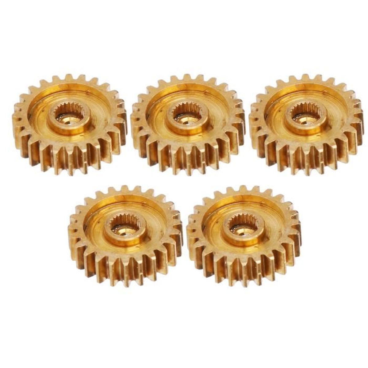 EJ.life engrenages en laiton 5 pièces engrenages en métal 24 cannelures ...