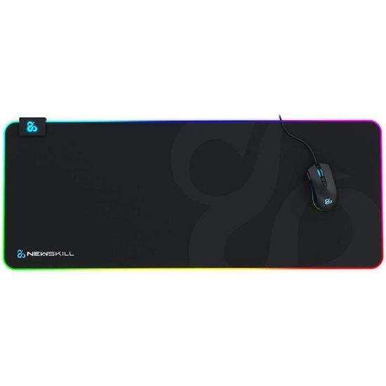 Nemesis v2 tapis de gaming rgb avec base en caoutchouc naturel et ...