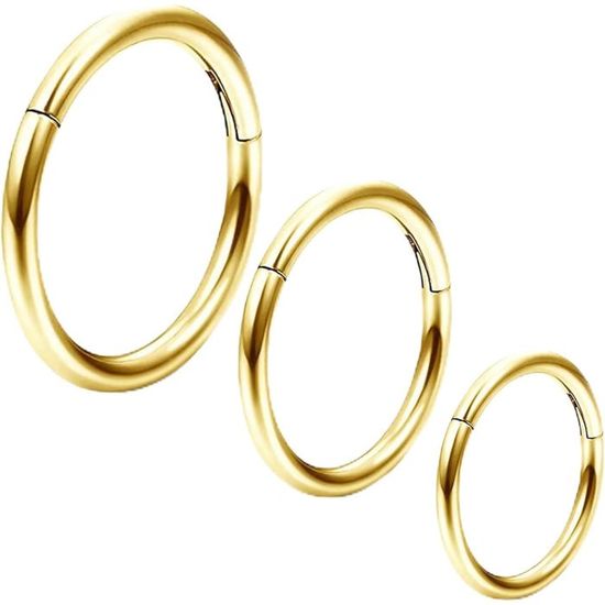 ESHIONER G23 e Piercing Nez Anneaux Piercing Oreille Helix Conch Argent Or Septum Piercing ...