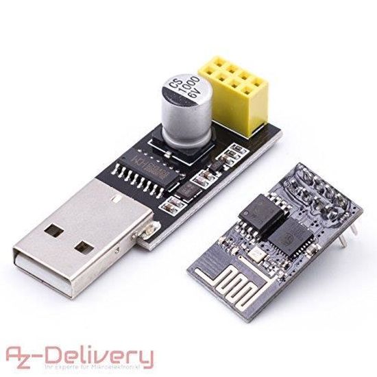 AZDelivery ESP8266 01 ESP-01 Adaptateur pour Arduino et Raspberry Pi ...