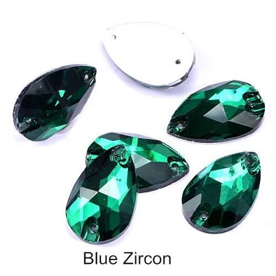 Ecusson,Strass à coudre en cristal AB coloré 6 tailles, strass avec ...