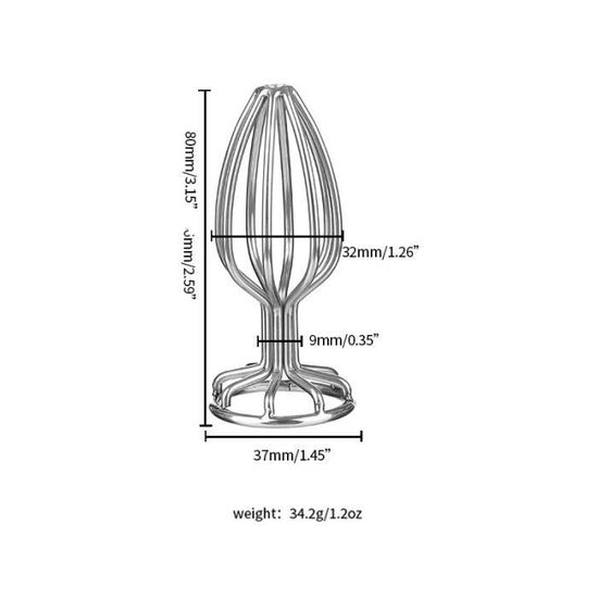 Plug Anal Creux En Acier Inoxydable Pour Gay Spéculum Anal Plug Anal