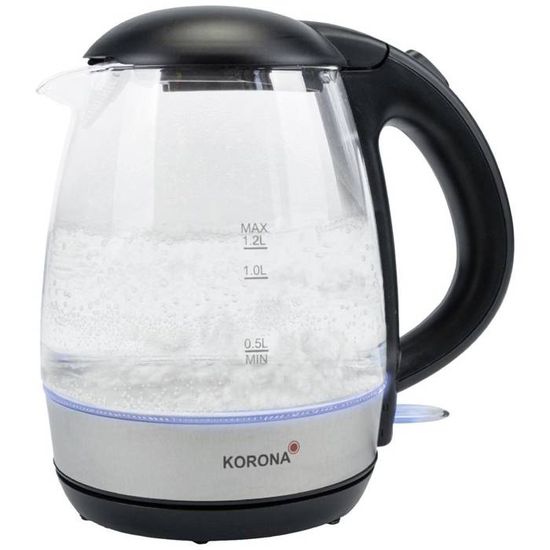 Korona Bouilloire noir, acier inoxydable Contenance: 1.2 l - Cdiscount ...
