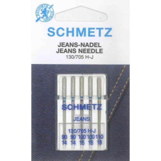 5 Aiguilles pour machines à coudre Schmetz Jeans 130-705 H-J assorties - Cdiscount Electroménager