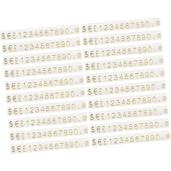 20 Pièces Étiquette De Prix Étiquettes Cubes Montre Cube Carreaux De ...