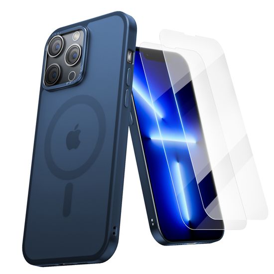 Coque iPhone 13 Pro Ultra Mince, Toucher Doux, Finition Mat, Compatible Charge MagSafe, Anti ...