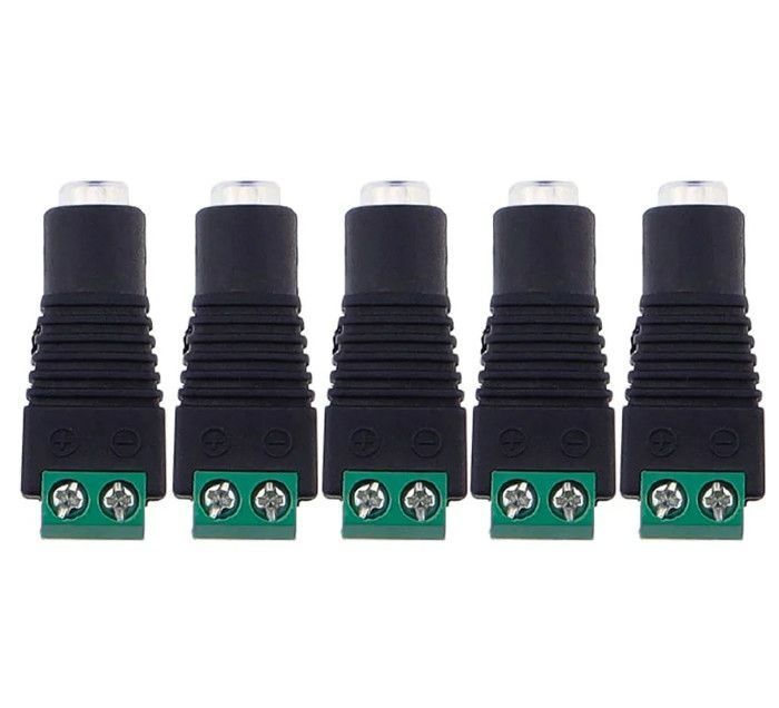 Connecteur industriel,5 paires de connecteurs mâle/femelle DC 12V,2.1x5 ...