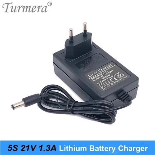 5S 21V 1.3A--18650 Chargeur De Batterie Cc 5.5mm * 2.1mm Pour 2s 3s 4s 5s 6s Chargeur Pour ...