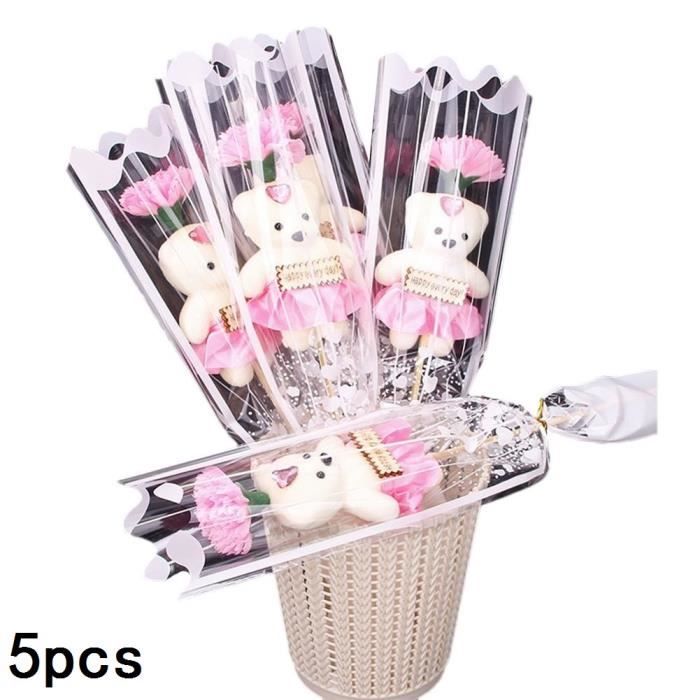 F1 - Ours en peluche Kawaii pour la Saint-Valentin, Ours en peluche, Rose, Beurre, Cadeau de la ...