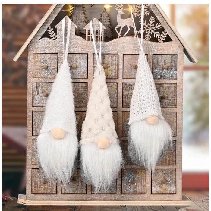 3pcs beige-8 cm BLICE BOULEUR BALLE ARBRE DE Noël suspension pendante ...