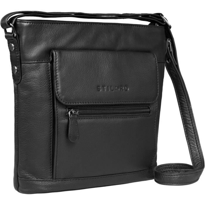 'Paula' Sac Cuir Veritable Femme Sac À Bandoulière Petit Sac À L'Épaule ...