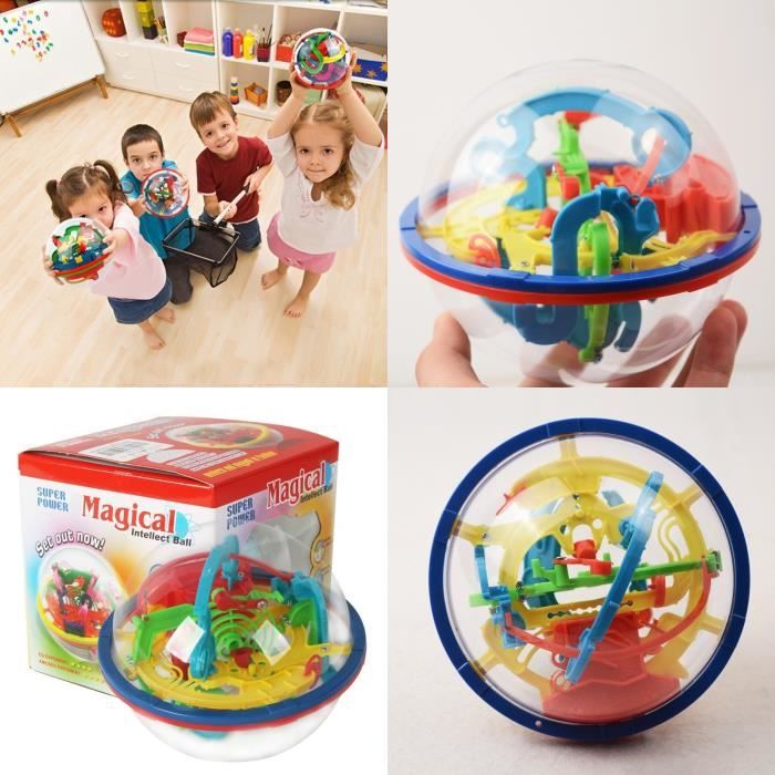 3 Pièces Boule Labyrinthe 3D Perplexus Jeu d'Adresse Casse-tête Jeu de ...